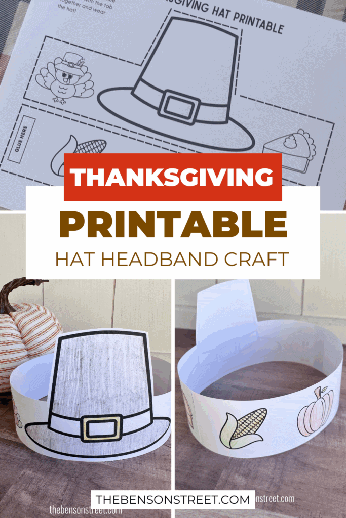 FREE Printable Thanksgiving Hats: Coloring Craft for Kids