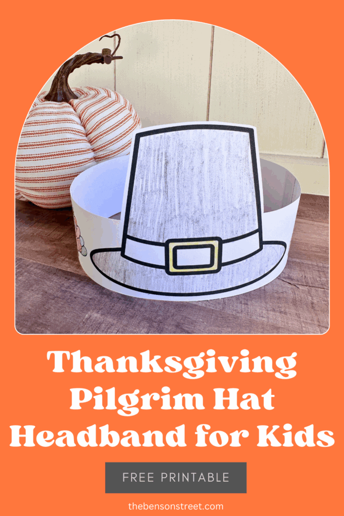 FREE Printable Thanksgiving Hats: Coloring Craft for Kids