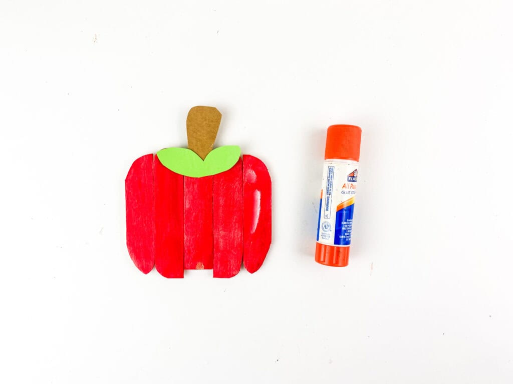 Popsicle Stick Apple Craft: A Fun Fall Activity For Kids - The Benson ...