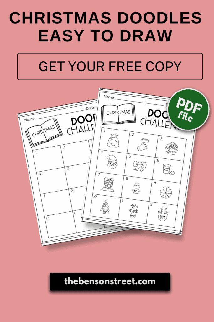 Free Printable Christmas Doodles Challenge
