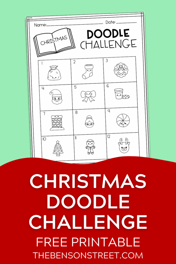 Free Printable Christmas Doodles Challenge