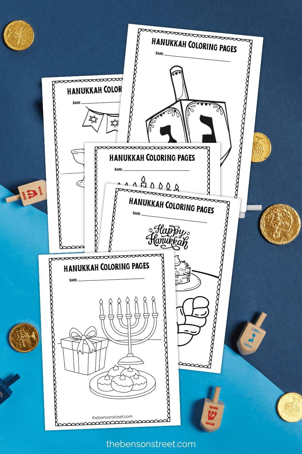 Free Printable Hanukkah Coloring Pages for Kids - The Benson Street