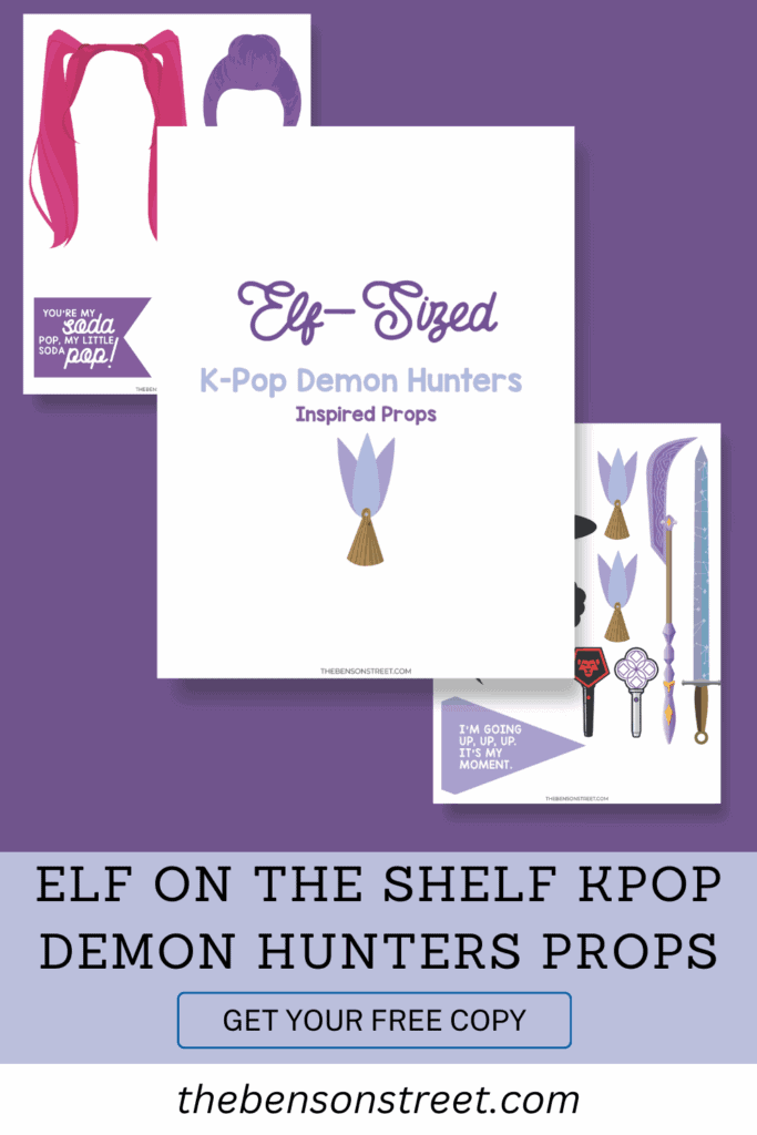 Free Kpop Demon Hunters Elf on the Shelf Printable Props - The Benson ...