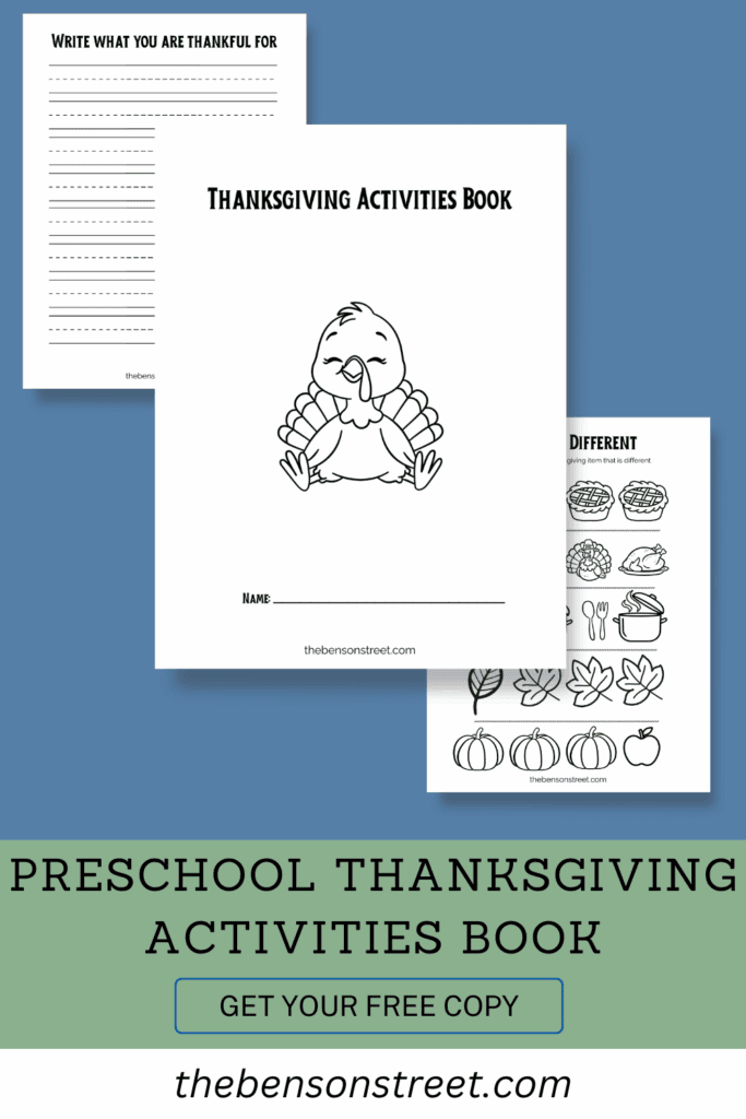 Free Printable Thanksgiving Activities for Preschoolers - The Benson Street