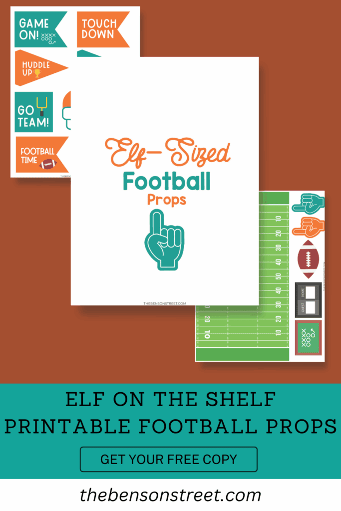 Free Printable Elf on the Shelf Football Props