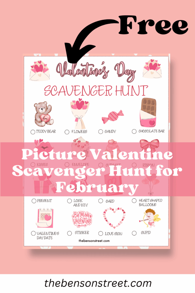 Free Printable Valentine's Day Scavenger Hunt for Kids