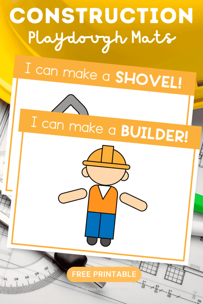 Free Printable Construction Playdough Mats for Kids - The Benson Street