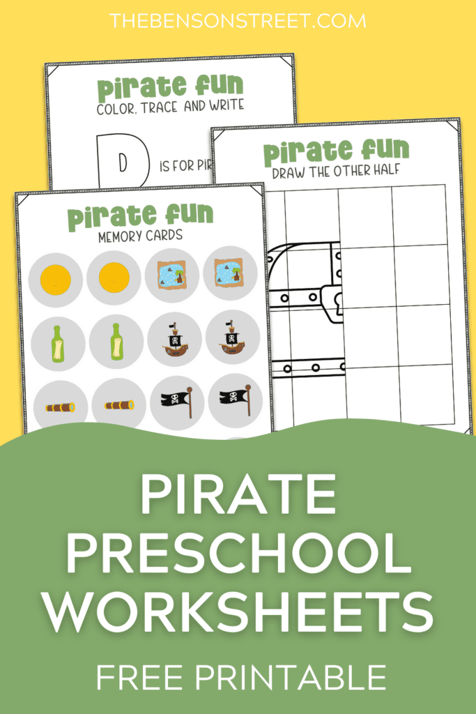 Free Printable Pirate Activities Worksheets Pack for Kids