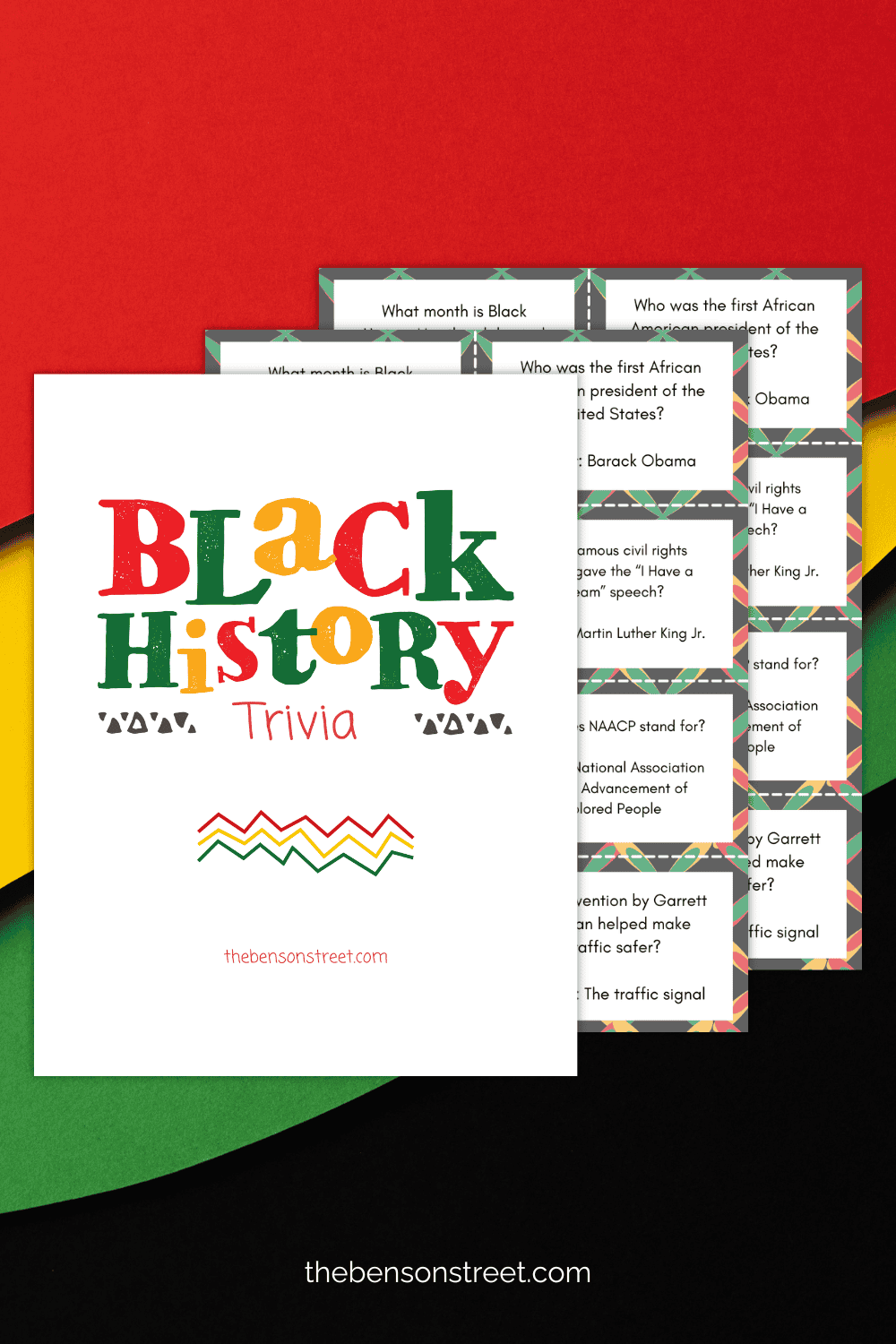 Black History Month Trivia Questions and Answers Printable