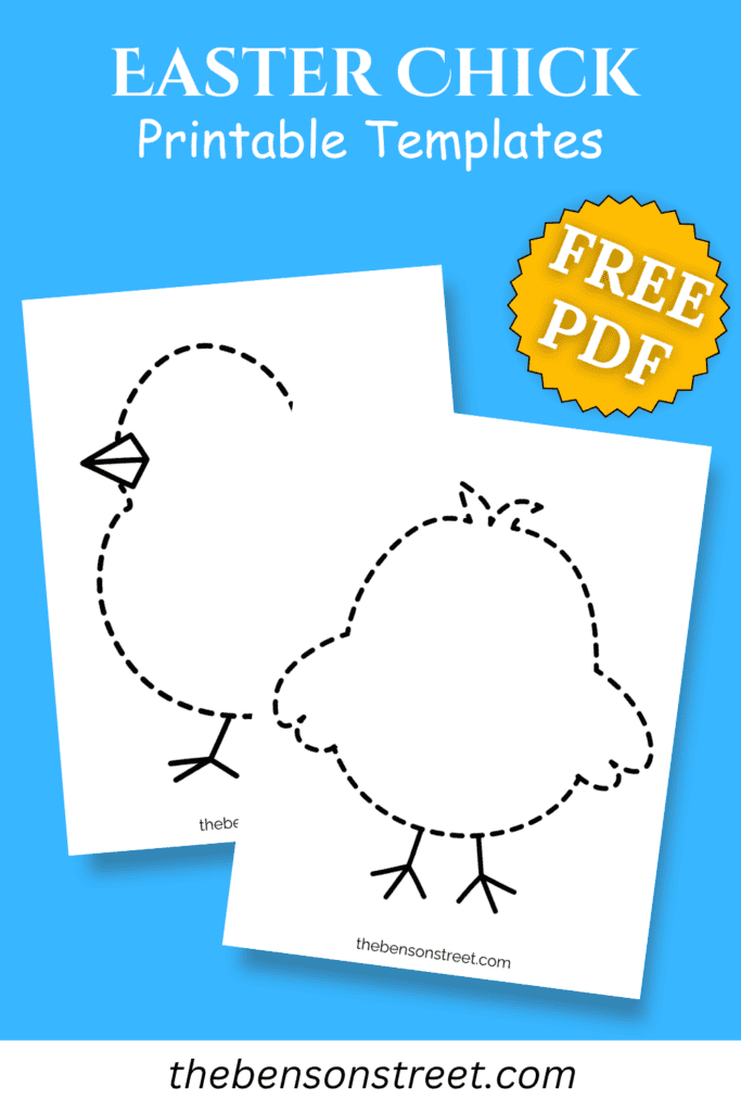 Free Printable Easter Chick Template for Kids Crafts - The Benson Street