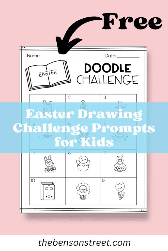 Free Printable Easter Doodle Challenge for Kids - The Benson Street