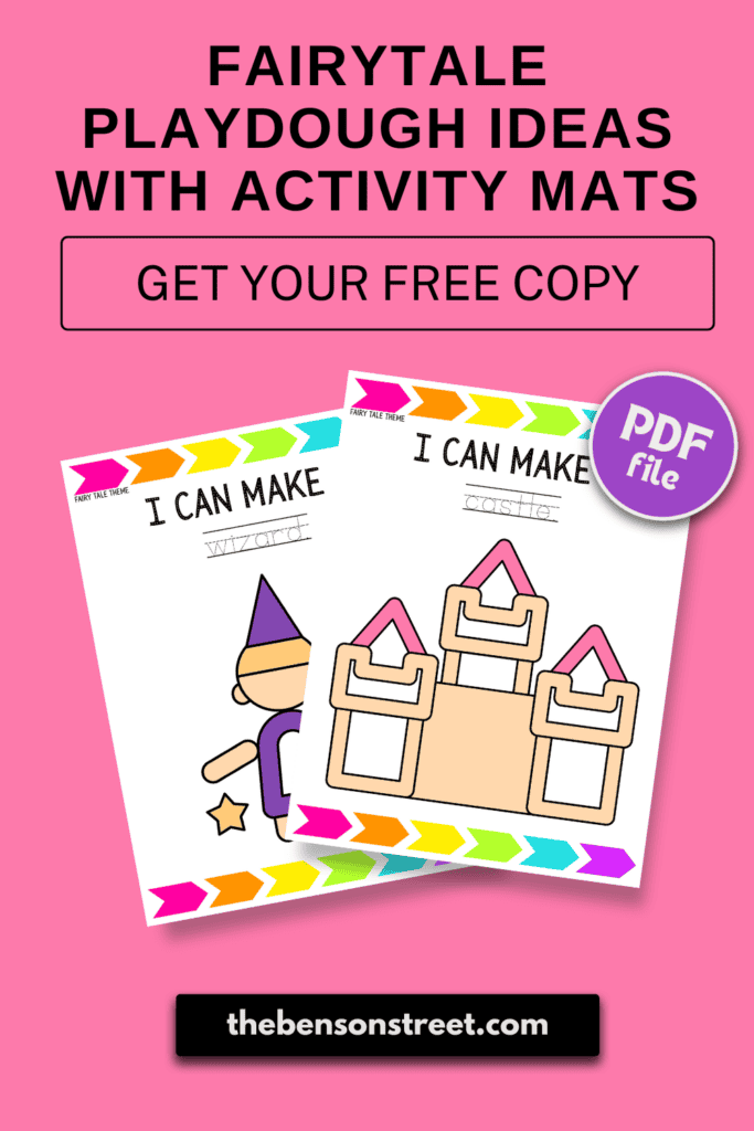 Free Printable Fairy Tale Playdough Mats