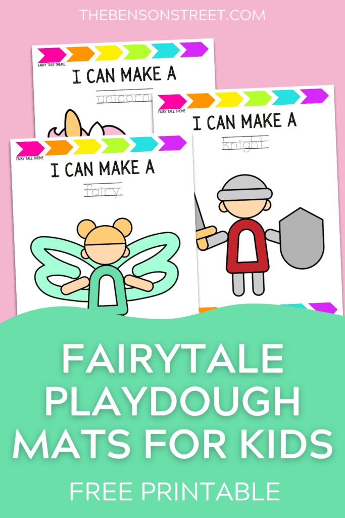 Free Printable Fairy Tale Playdough Mats