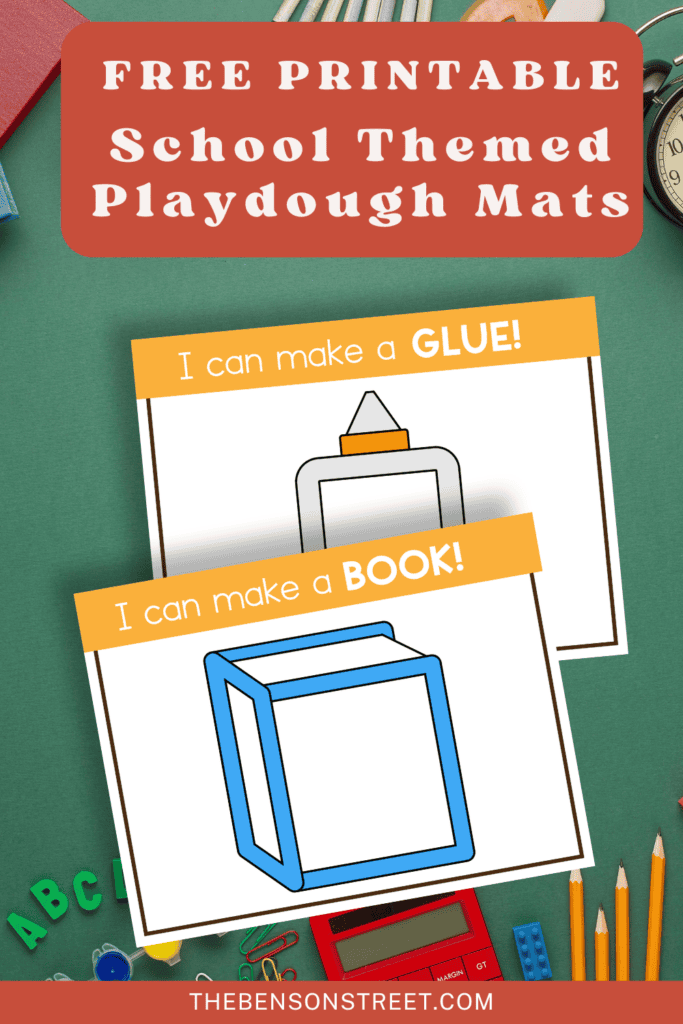 Free Printable School Playdough Mats for Kids - The Benson Street
