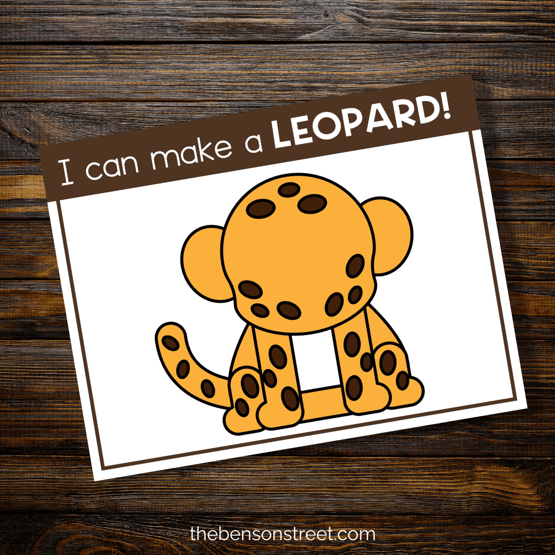 Free Printable Safari Playdough Mats for Kids - The Benson Street