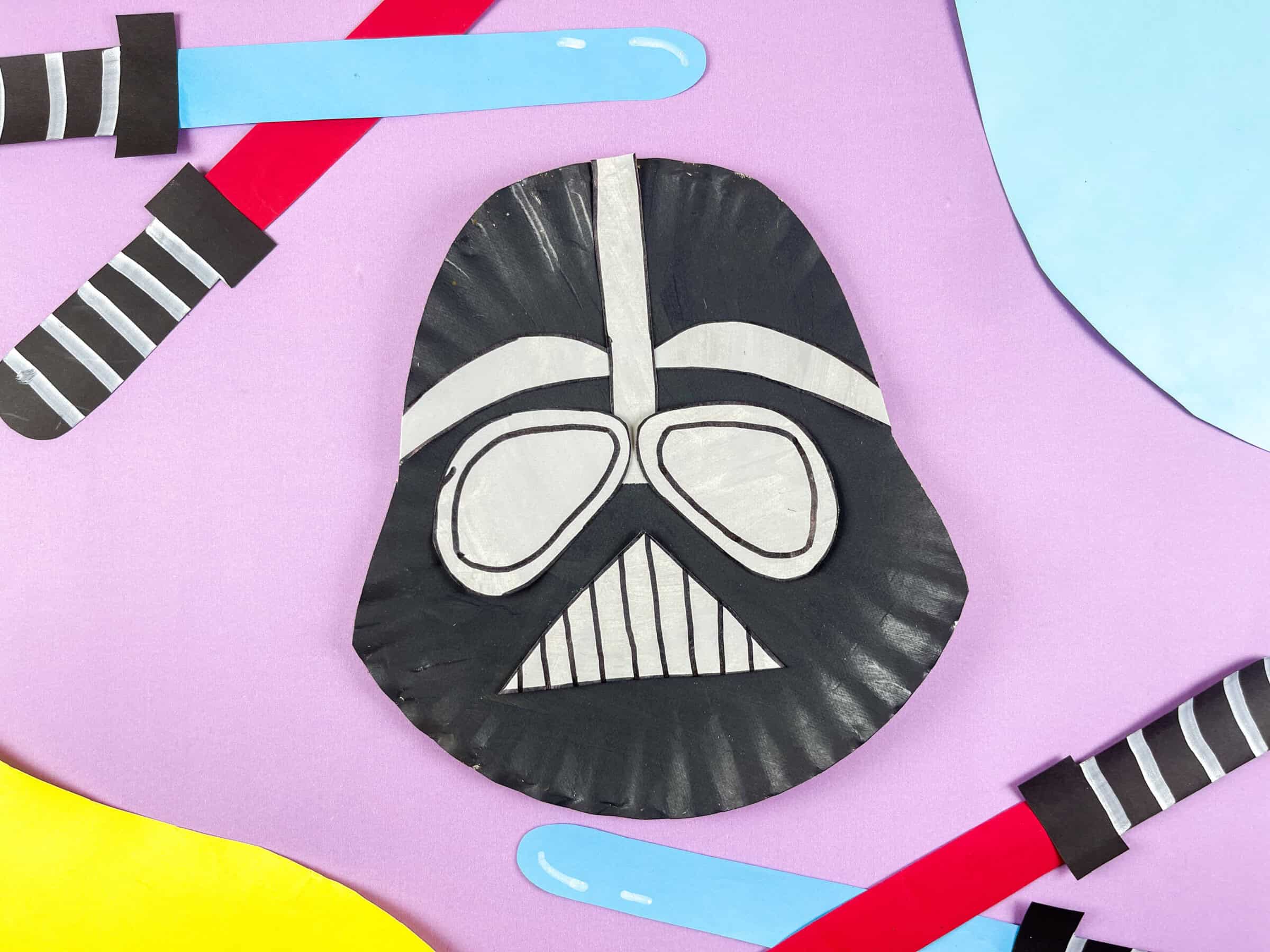 Darth Vader Paper Plate Craft: Free Printable Template - The Benson Street