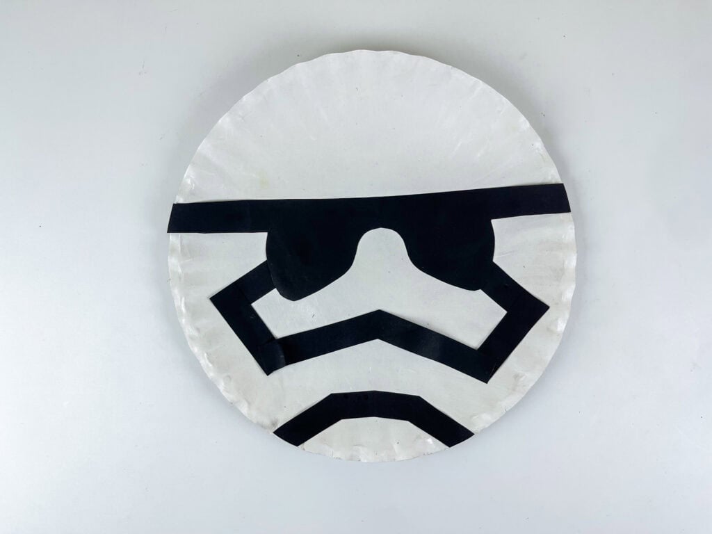 Stormtrooper Paper Plate Craft: Free Printable Template