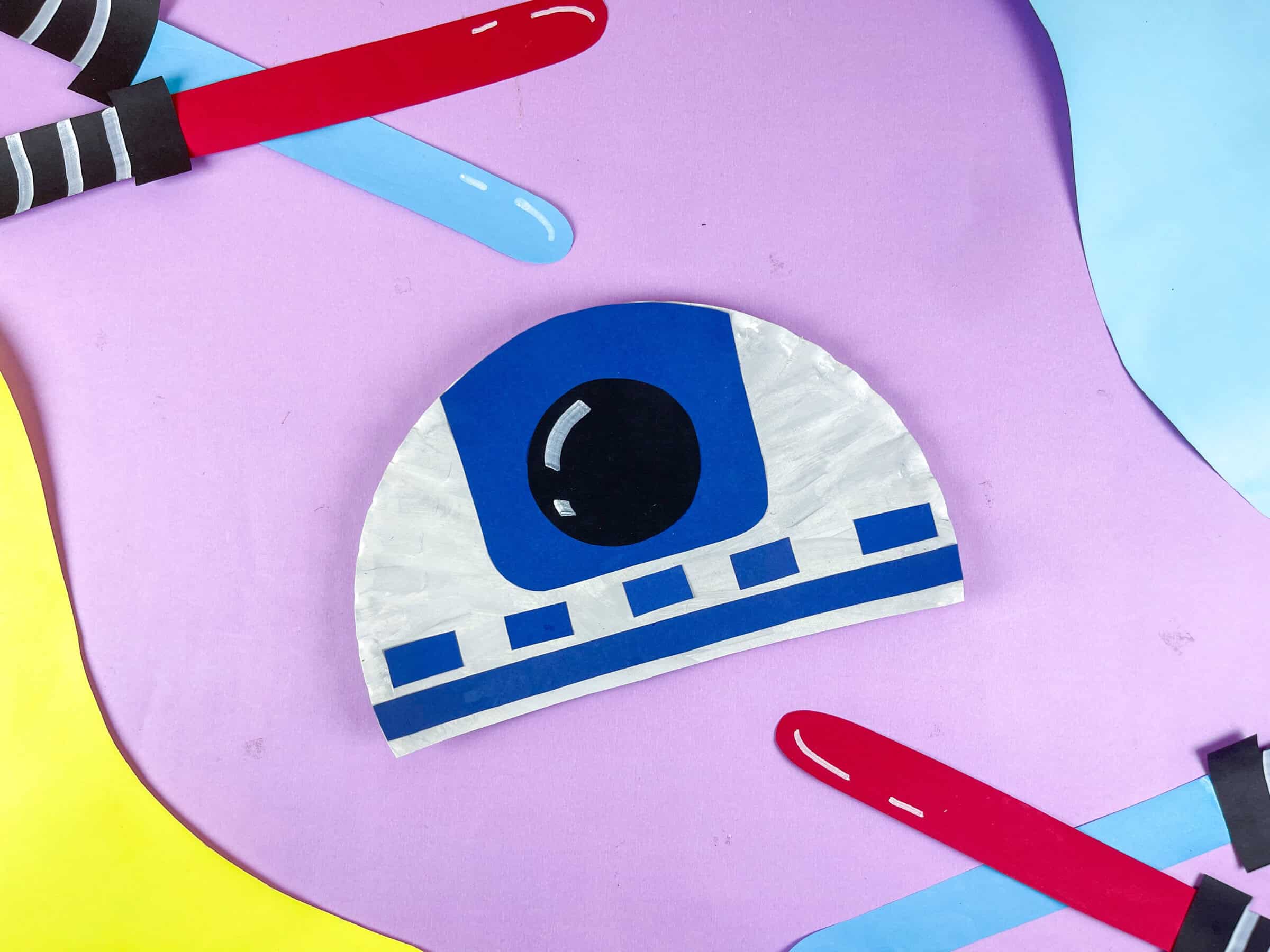 Star Wars R2-D2 Paper Plate Craft: Free Printable Template - The Benson ...