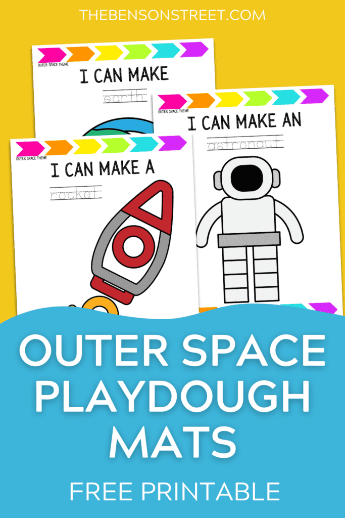 Free Printable Space Playdough Mats for Kids - The Benson Street