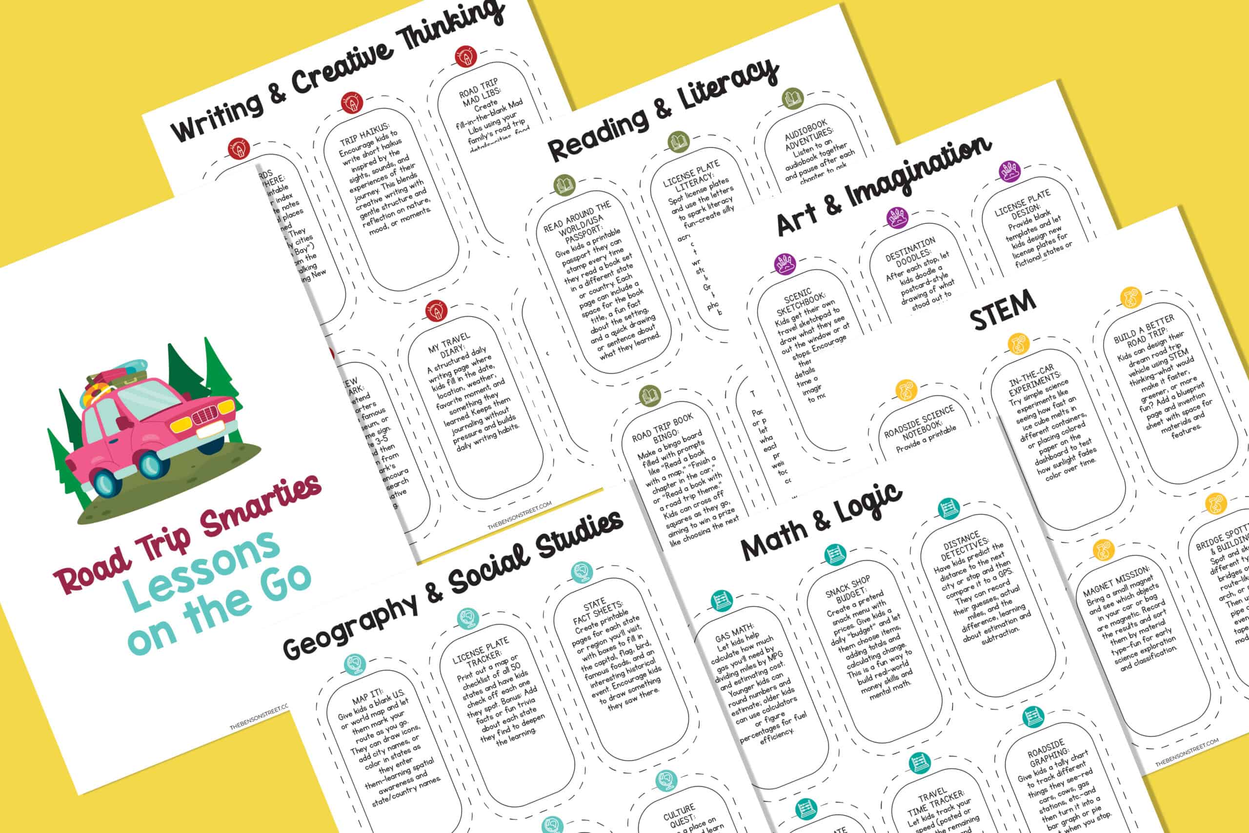 Road Trip Lessons on the Go: Free Printable Every Parent Needs This Summer