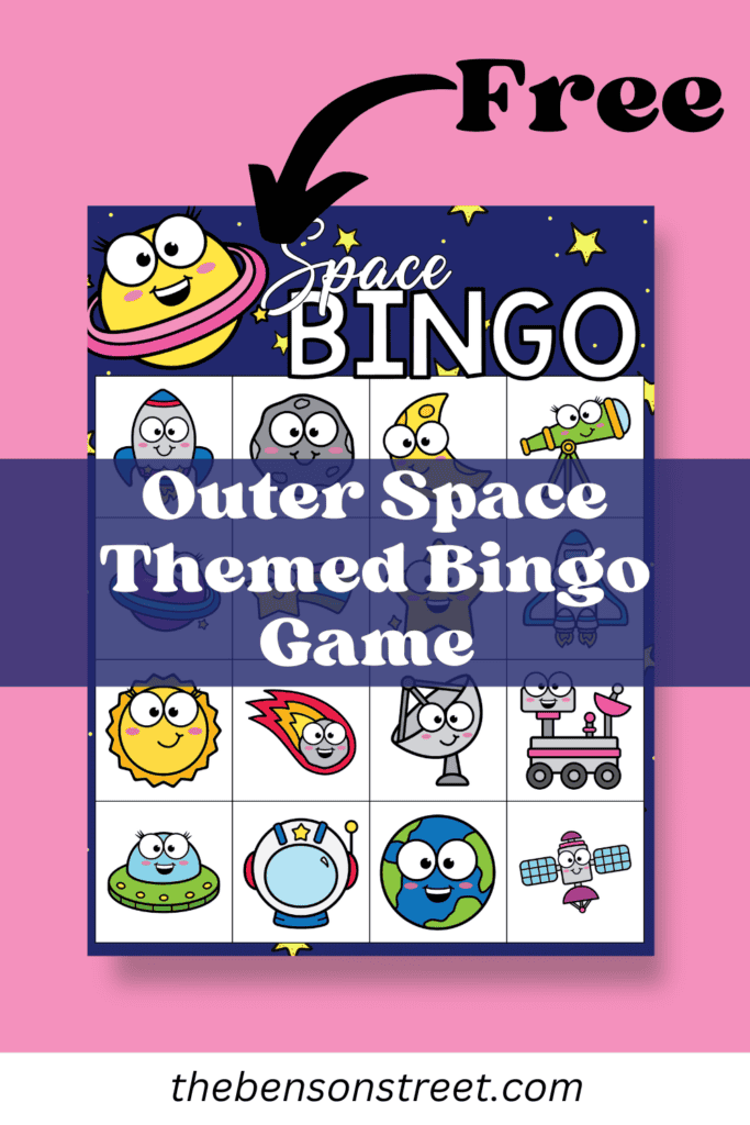 Free Printable Space Bingo Game Boards & Calling Cards - The Benson Street