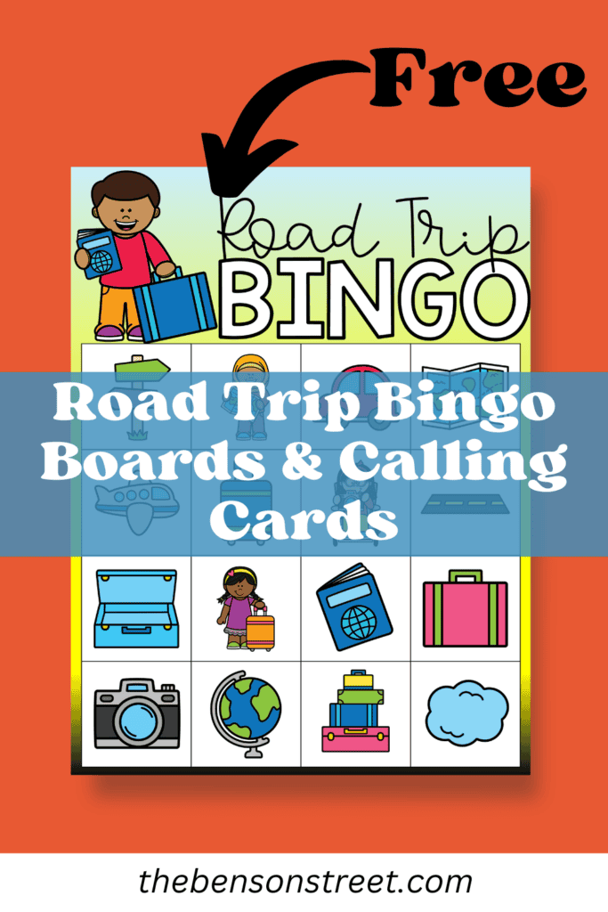 Free Printable Road Trip Bingo Game for Car Rides - The Benson Street