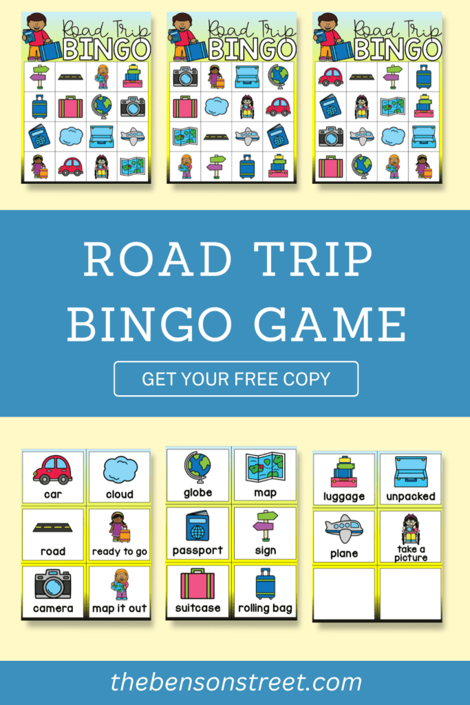Free Printable Road Trip Bingo Game for Car Rides - The Benson Street