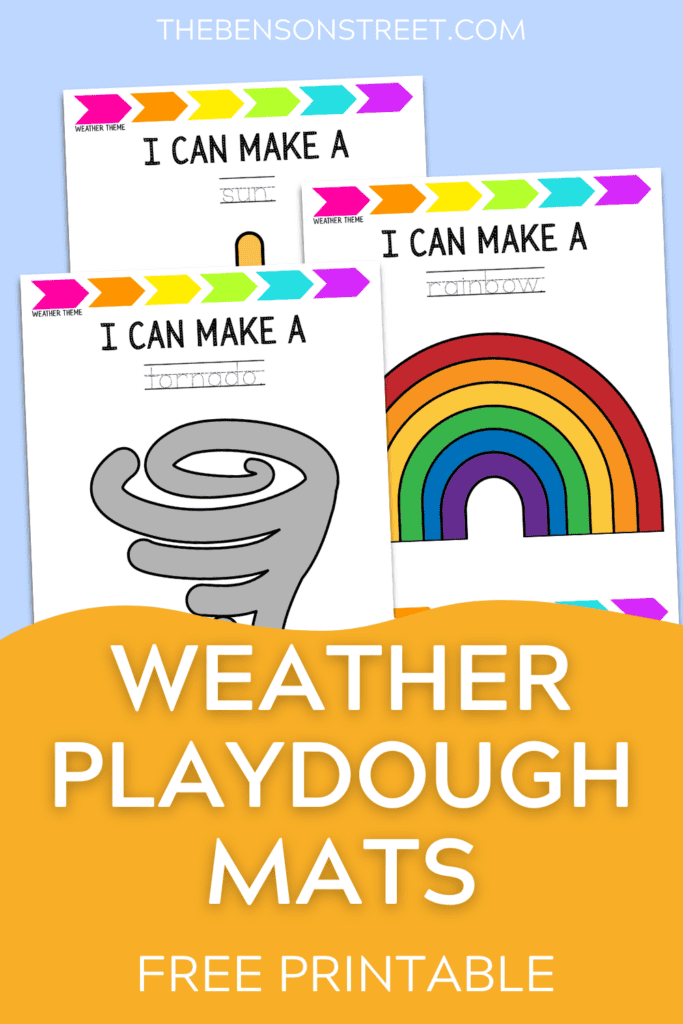 Free Printable Weather Playdough Mats for a Fun Activity - The Benson ...