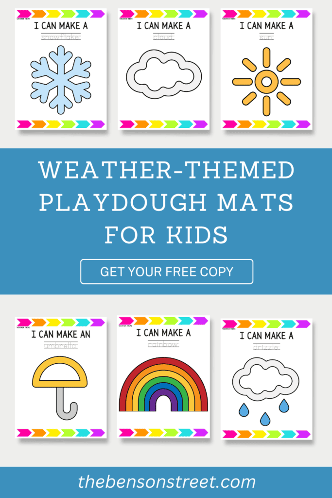 Free Printable Weather Playdough Mats for a Fun Activity - The Benson ...